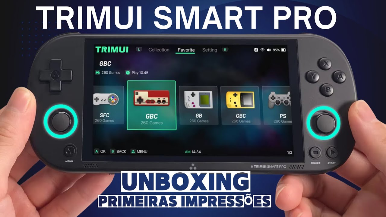 TRIMUI SMART PRO - UNBOXING e PRIMEIRAS IMPRESSÕES! #trimui # ...