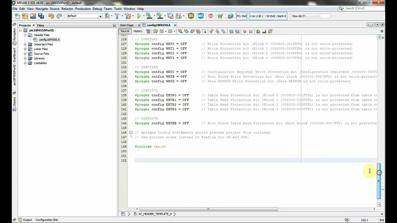 PIC18F4550 Programming in MPLabX - YouTube