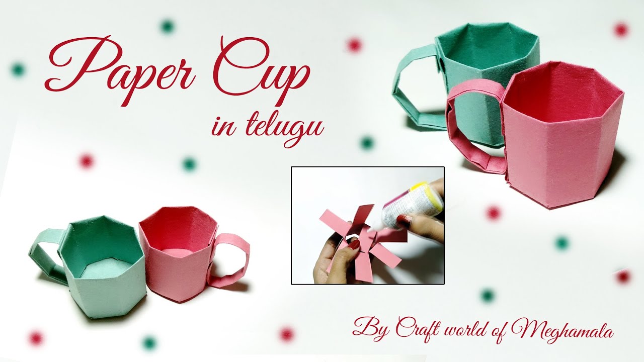Making of Paper Cup Easily...Mini Paper Cup//easy to make - YouTube