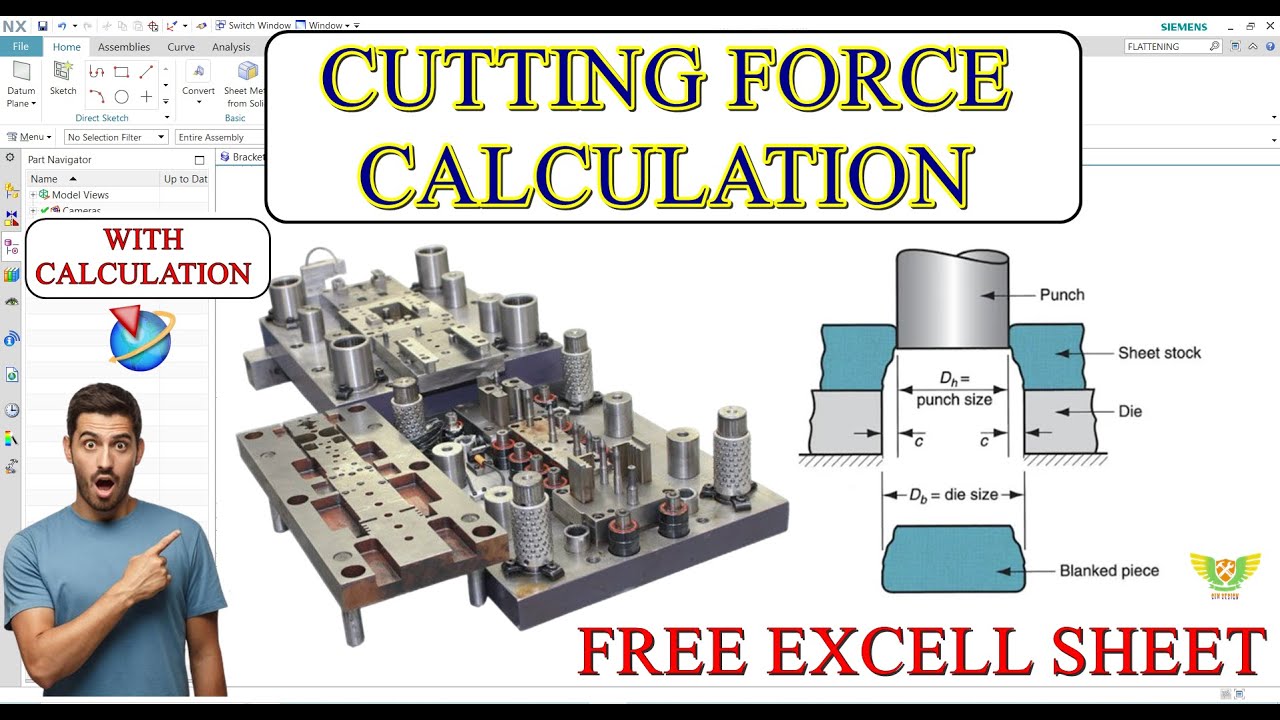 CUTTING FORCE CALCULATION | PRESS TOOL DESIGN CALCULATION | SHEET METAL ...