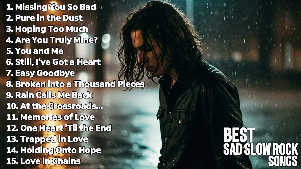 BEST SELECTION SAD SLOW ROCK SONGS | RELAXING EMOTIONAL SLOW ROCK SONGS ...
