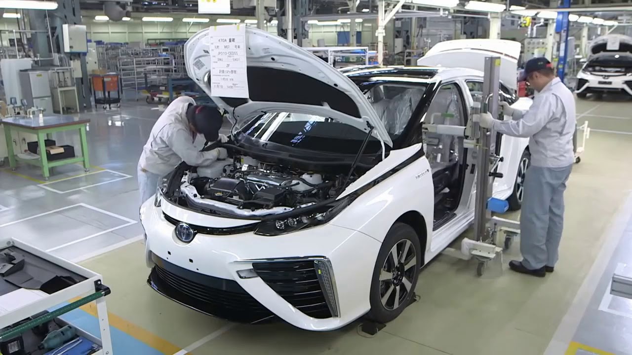Toyota Hydrogen Car Production Line - YouTube