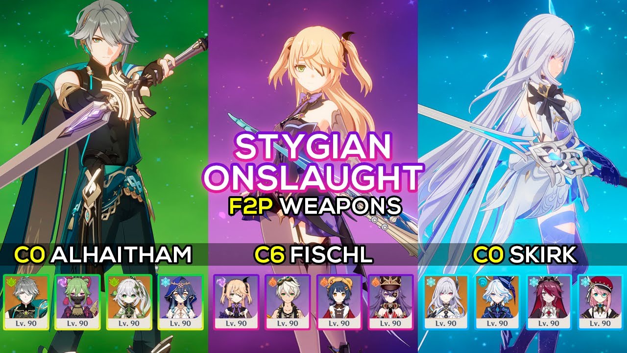 [F2P] Stygian Onslaught Fearless | New Endgame Genshin Impact 5.7 - YouTube