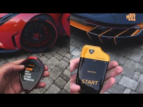 Super Car Futureristic touch Keys. Buggati, Lamborghini, Ferrari - YouTube