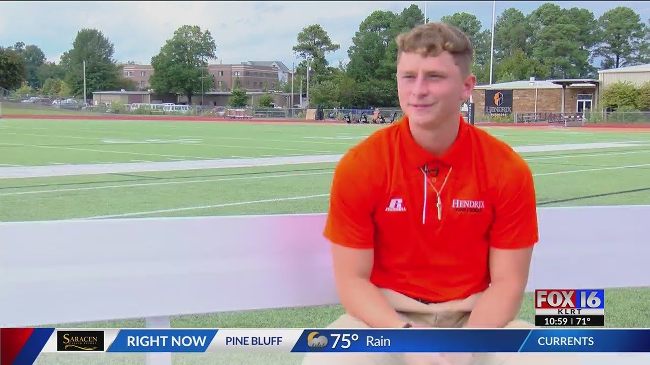 Hendrix Warrior football player hero off the field - YouTube