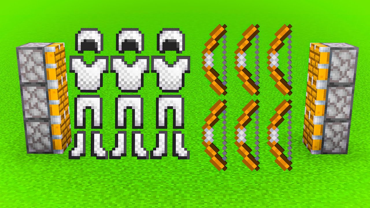 I Combined Chainmail Armor with Bows in Minecraft! - YouTube