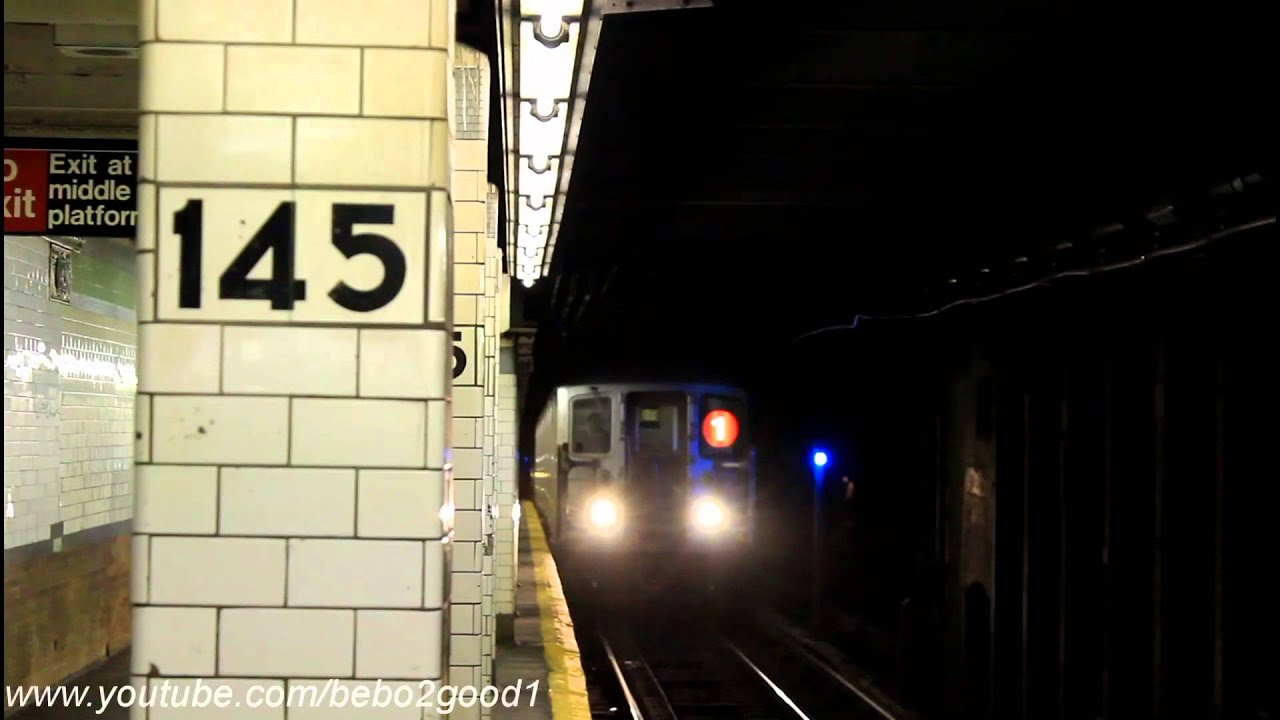 IRT Subway: Bronx & Rector St. Bound R62A (1) Train at W. 145th Street ...