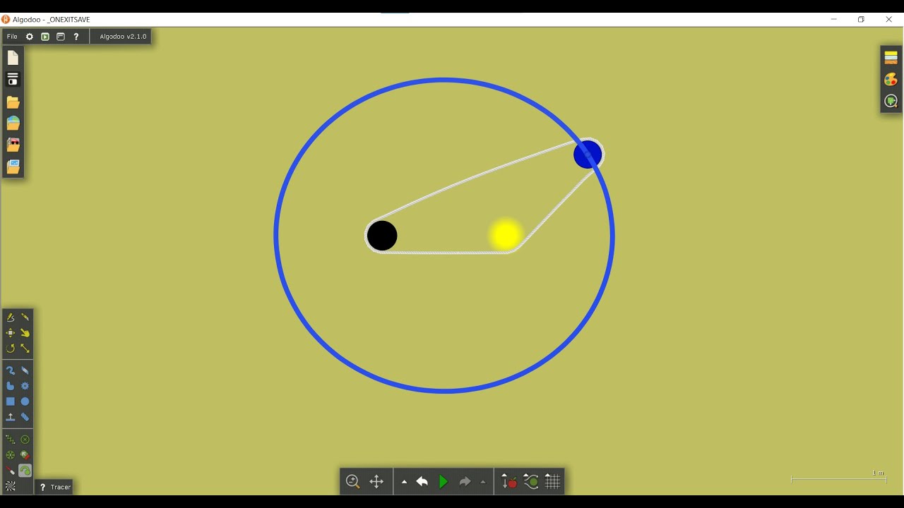 How to model Kepler’s Foci in Algodoo - YouTube