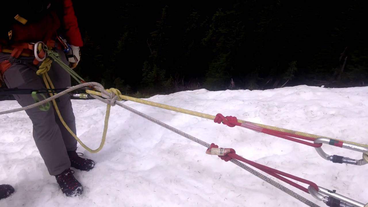 Two Tensioned Rope System Haul - YouTube