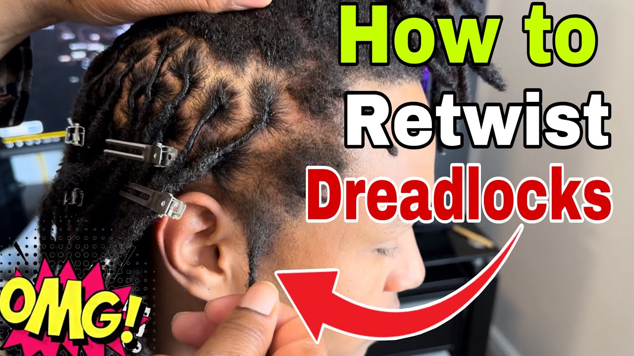 ️😱HOW TO RETWIST DREADLOCKS 2024/ video tutorial - YouTube