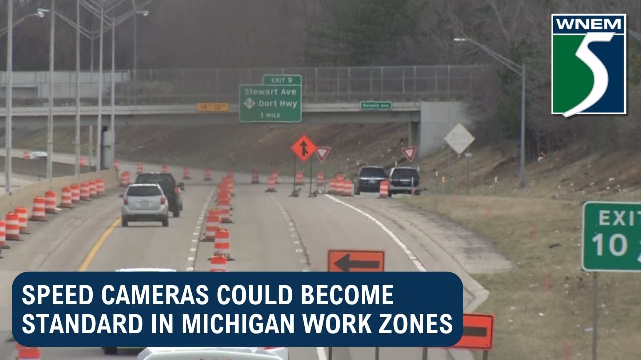 Speed cameras could become standard in Michigan work zones - YouTube