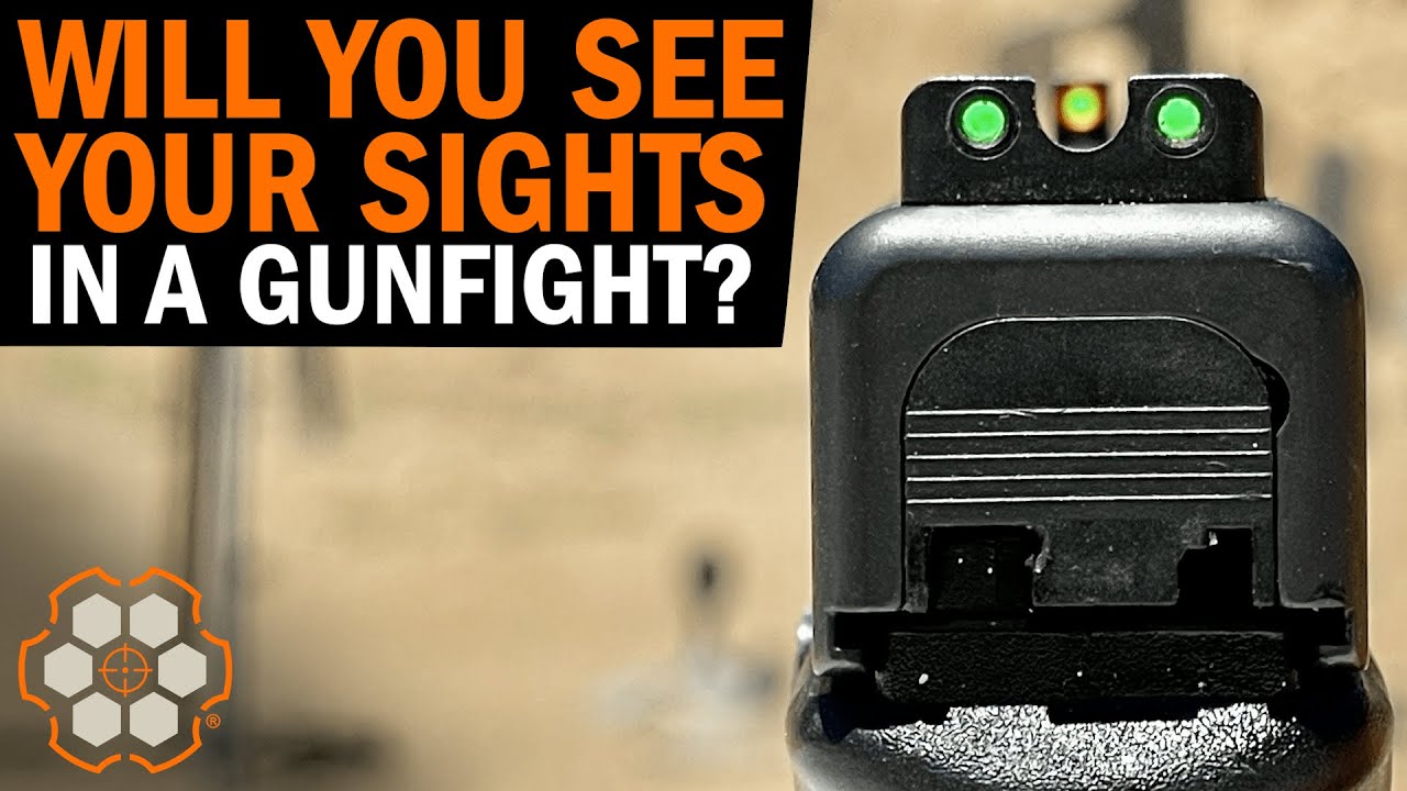Will You See Your Sights or Red Dot in a Real Gunfight? - YouTube