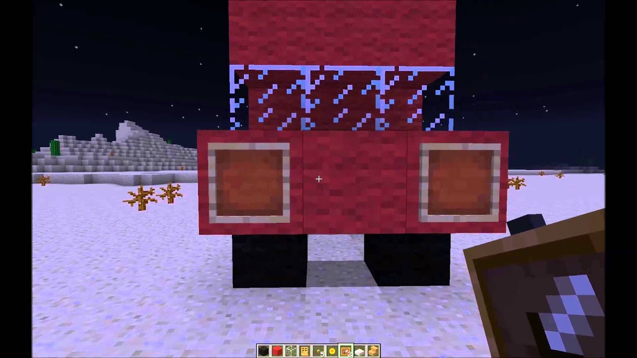 Minecraft: How to make a car - YouTube