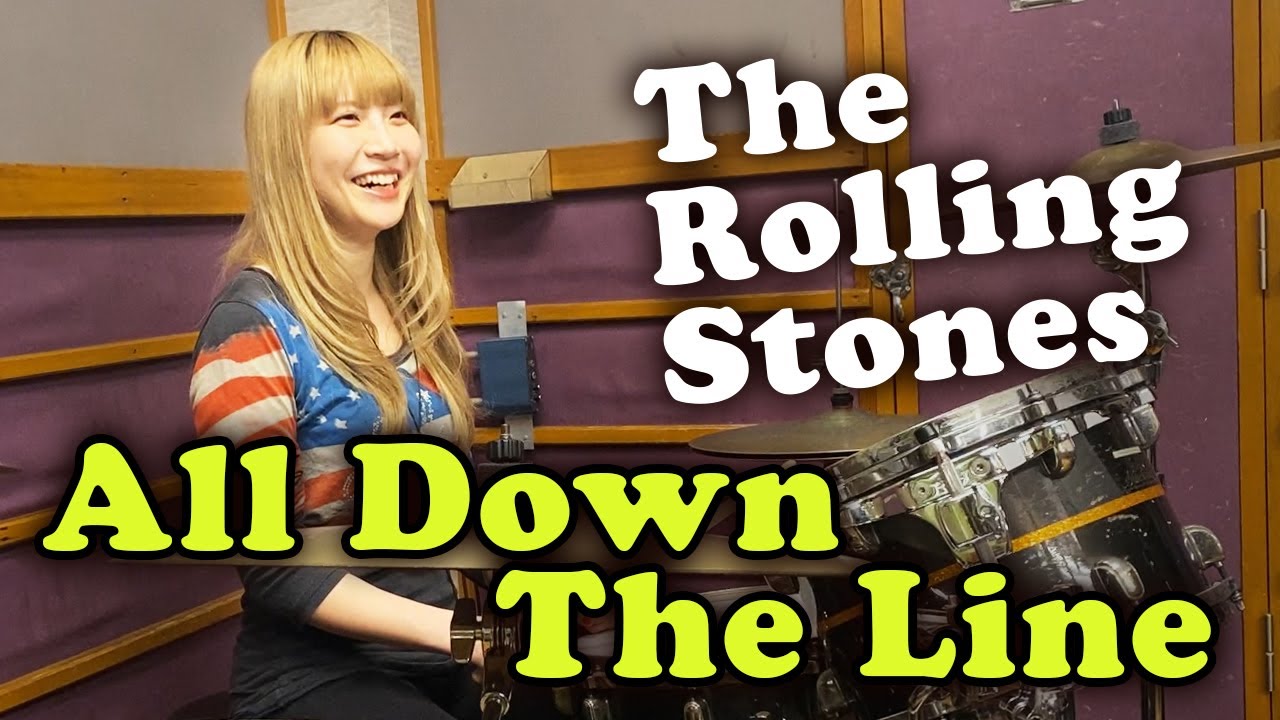 All Down the Line(The Rolling Stones) drum cover by Akari - YouTube