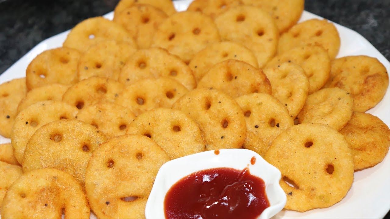 Potato Smiley | Home-Made McCain Smiles | Easy & For Kids | Yasmin Huma ...