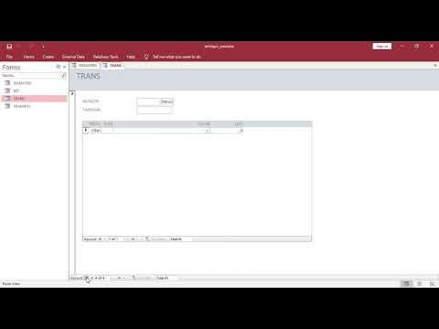 Cara Membuat Form dan Subform Transaksi di Ms Access Part 2 - YouTube