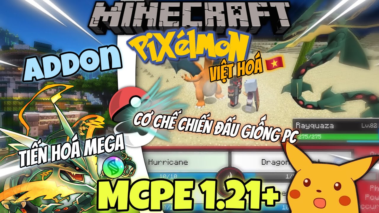 Cách Tải Addon/Mod Pixelmon Mới Giống PC Trong MCPE 1.21+ | How To ...
