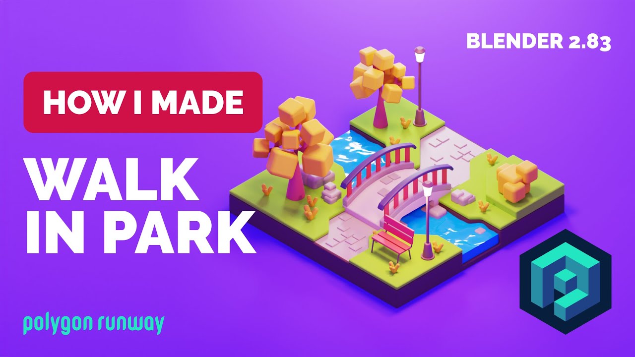 Walk in the Park in Blender 2.83 - 3D Modeling Process - YouTube