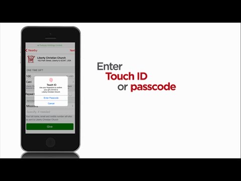 Donating with PushPay - Using The App - YouTube