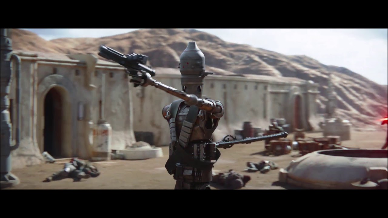 IG-88 scene in Mandalorian Replay Slow Motion - YouTube