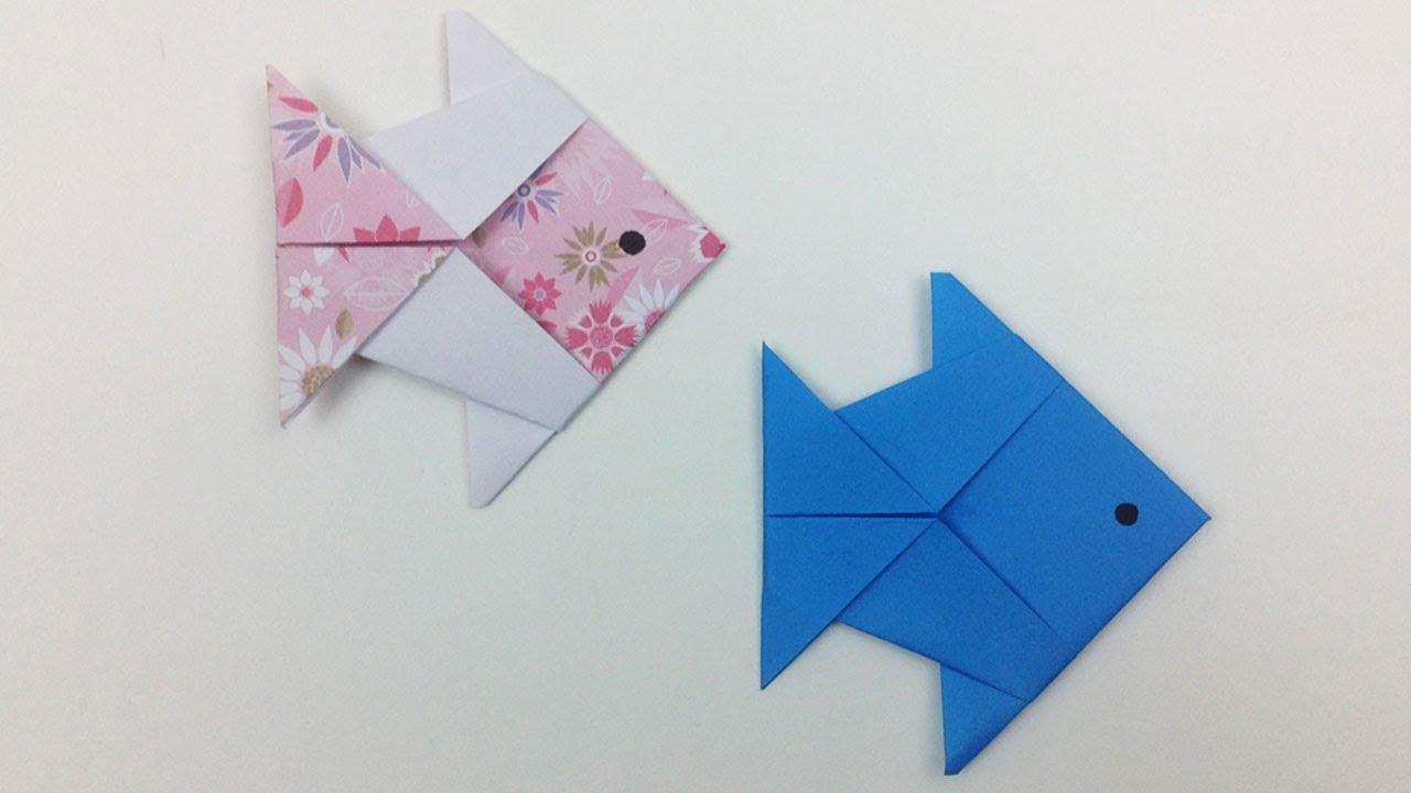 How to Make an Origami Paper Fish Step by Step Tutorial | Fish Origami ...