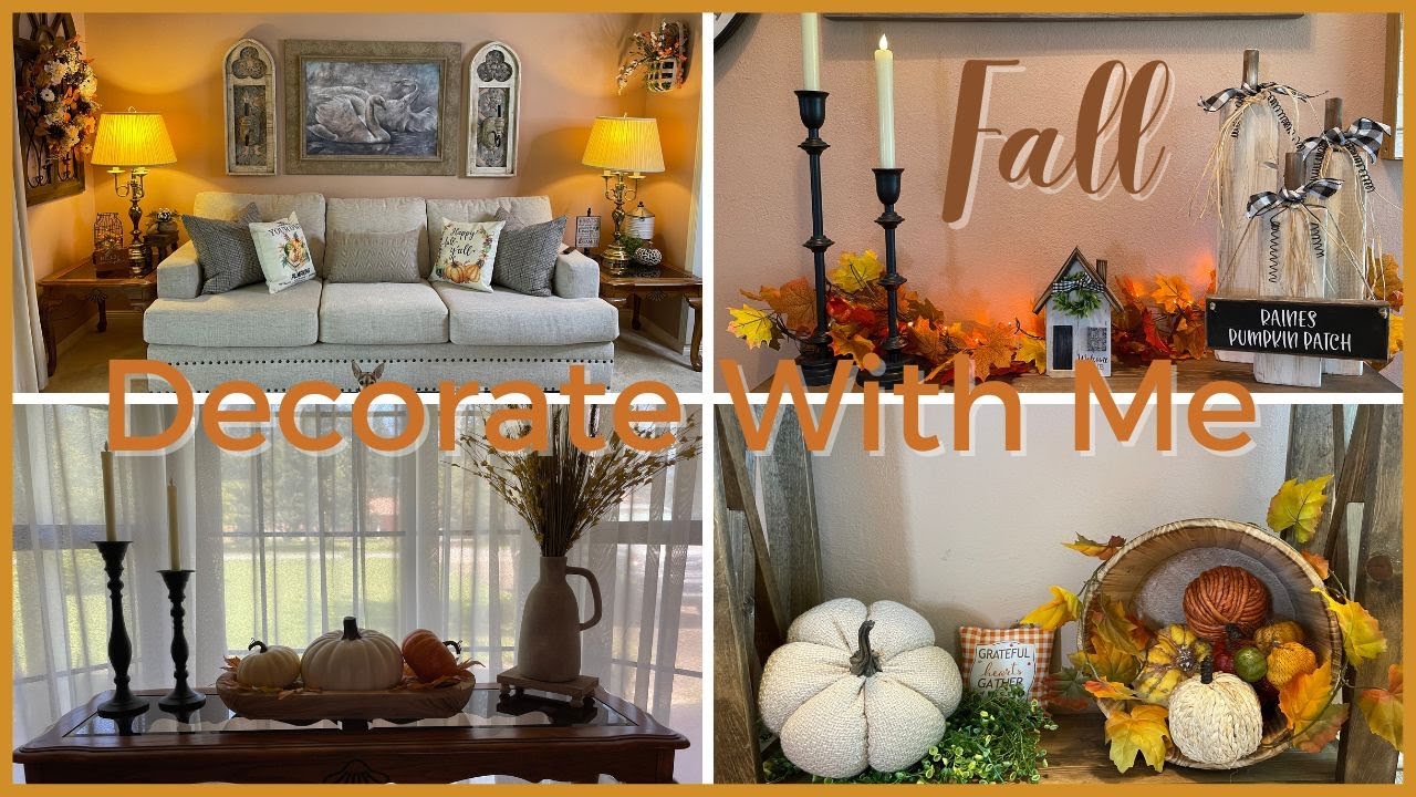 Fall Decor 2022 || Decorate With Me || 2022 Cozy Fall Decorate With Me ...