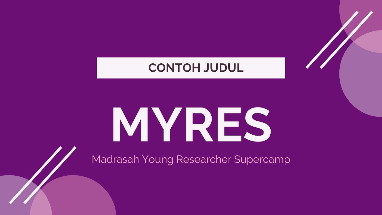 Judul Proposal Myres Lolos 50 Besar 2020 - YouTube