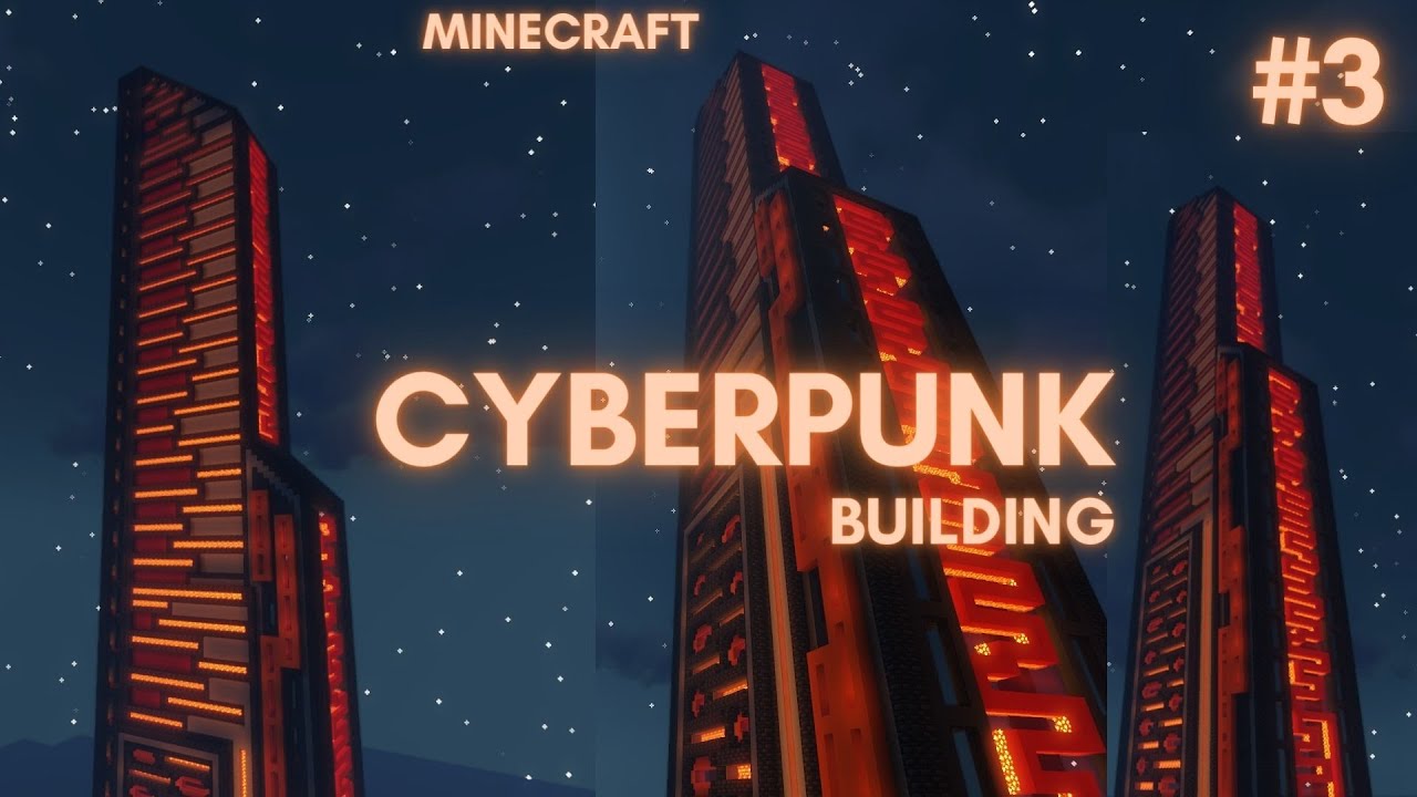 Minecraft Cyberpunk Building Tutorial (Part 3) - YouTube