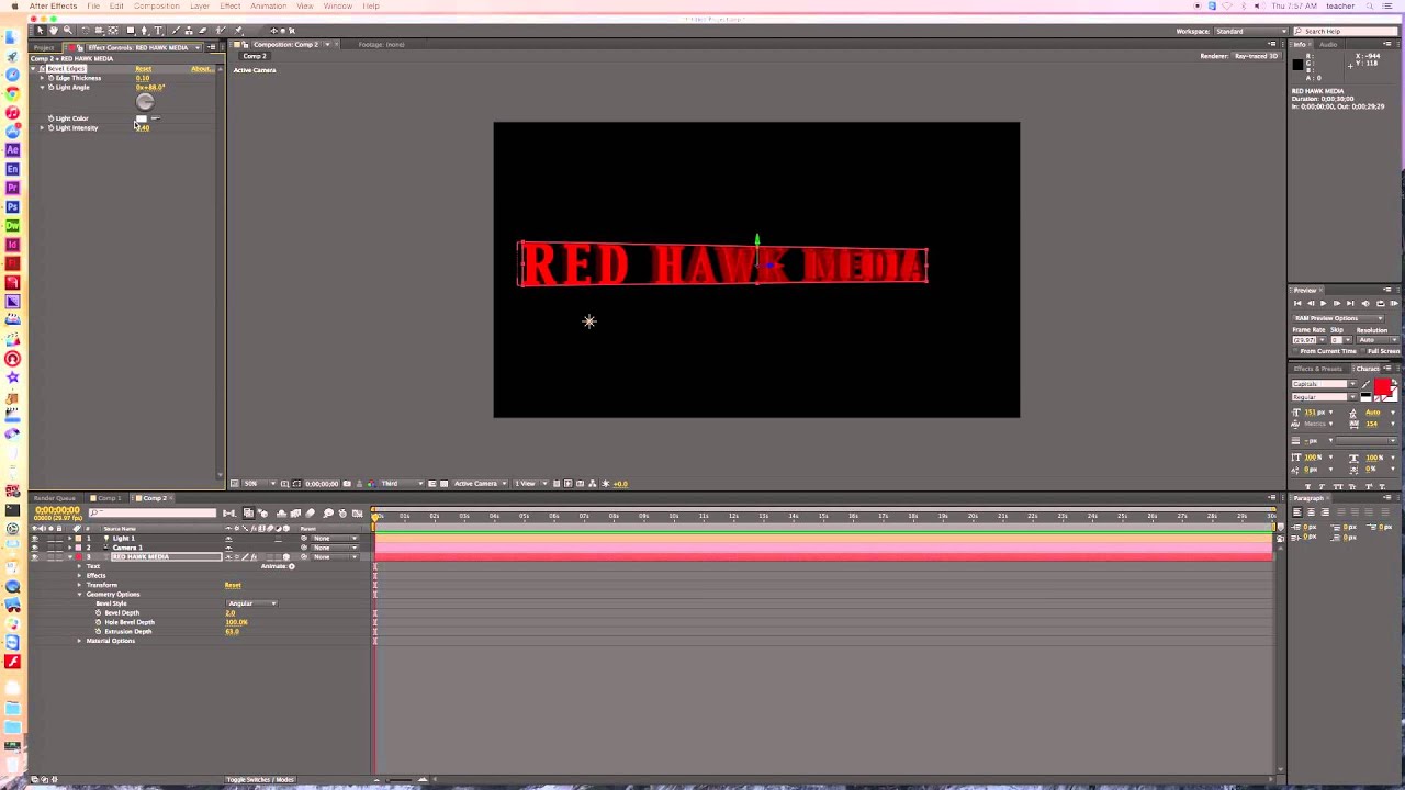 After Effects: 3D Extrusion - YouTube