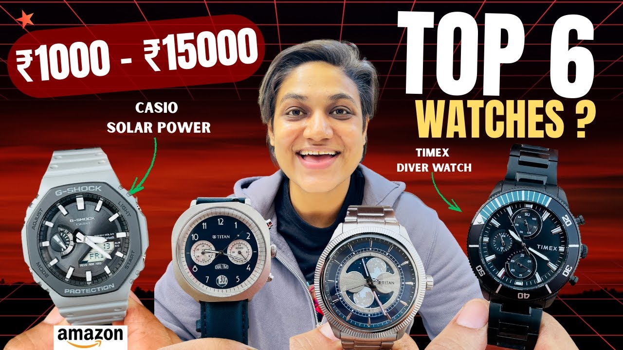 6 Best Watches For Men Under ₹1000-₹15000 for Office/College🔥Casio ...