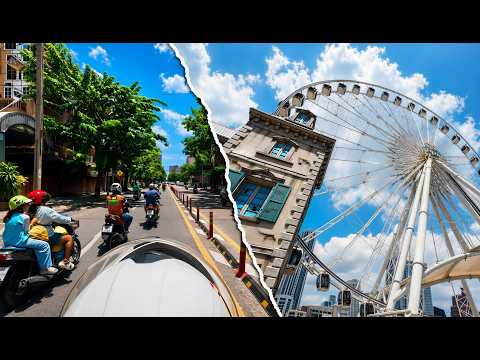 🇹🇭 Fahrt nach Asiatique & kurzer Spaziergang bis zur Kamera-Überhitzung! 🥵 | Bangkok 4K DJI Nano