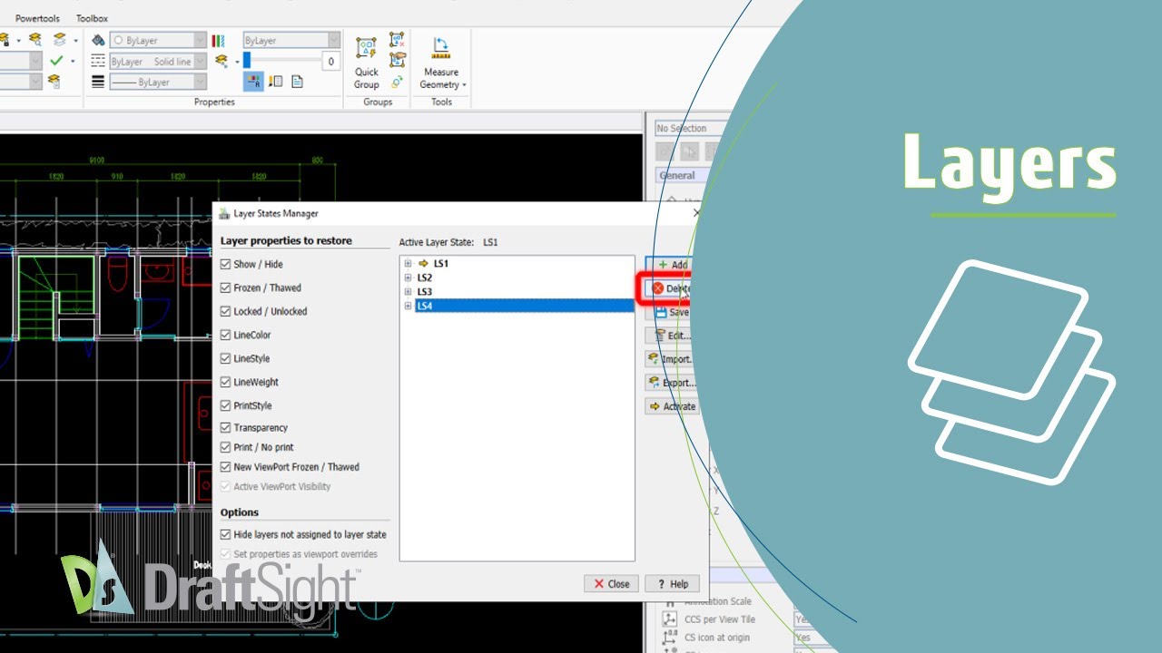 Delete Layer State(s) - YouTube