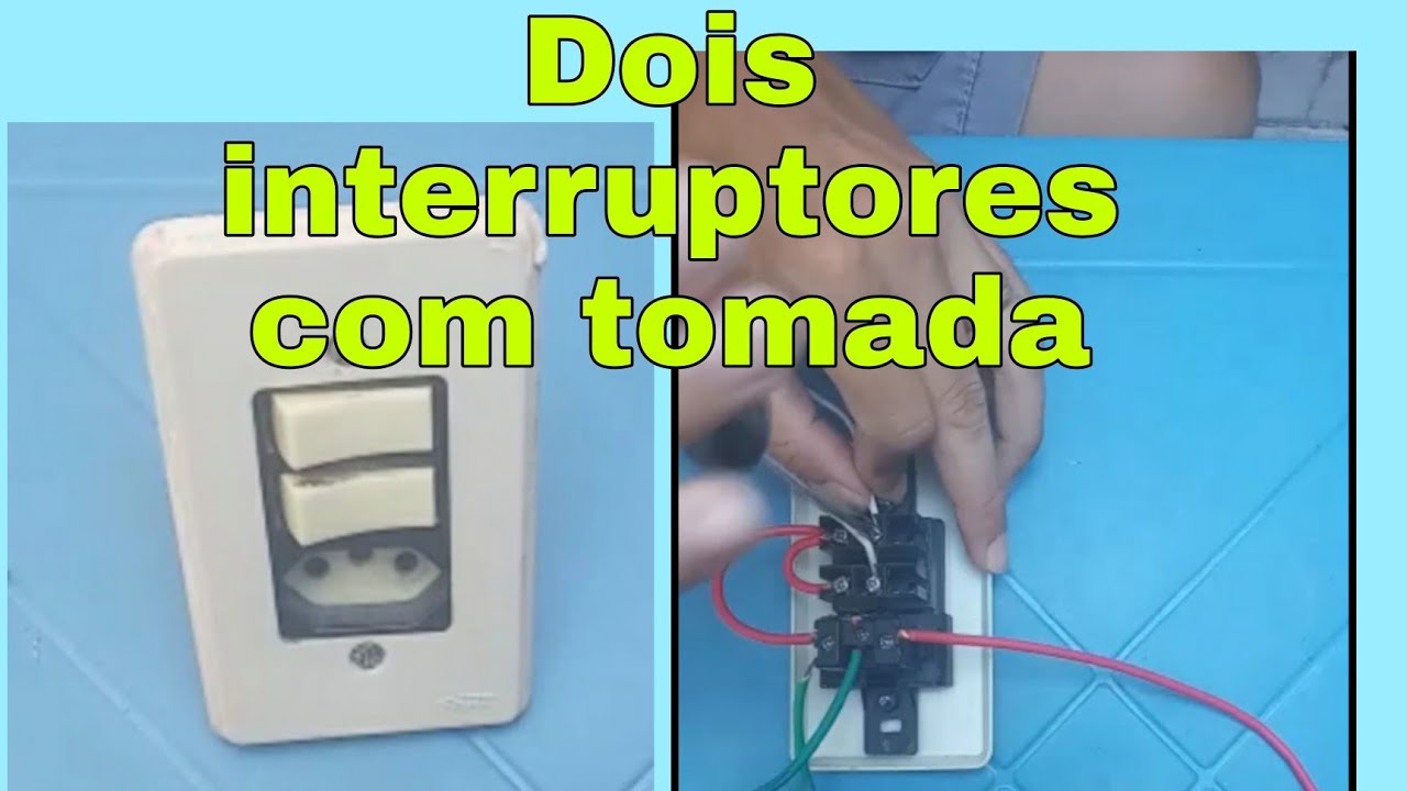 Super Dica, Instalação dois interruptores com tomada. - YouTube