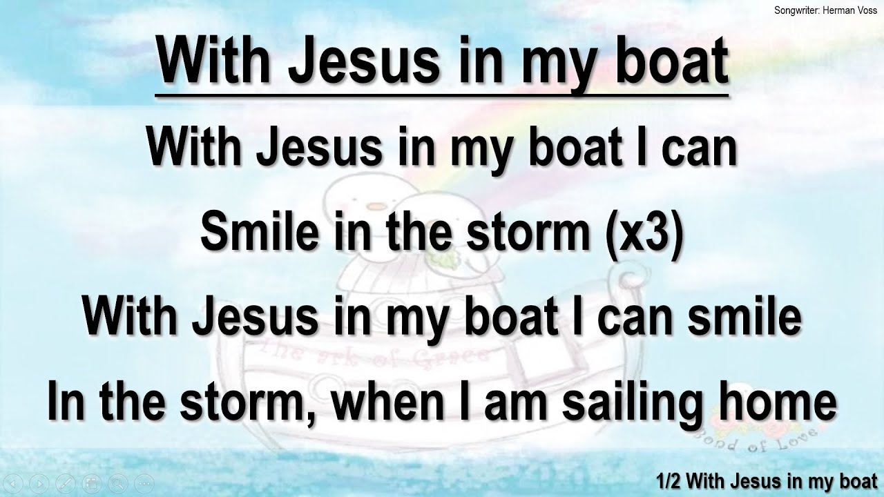 with Jesus in my boat - YouTube
