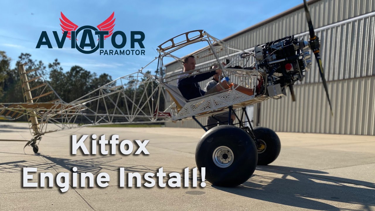 Kitfox ENGINE Install!! Aviator Family Episode!! - YouTube