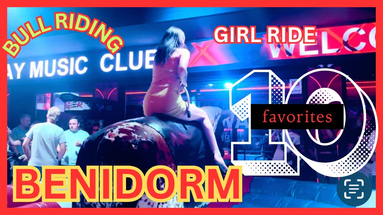 Benidorm Bull Riding challenge 2025! Mechanical horse racing! Benidorm ...