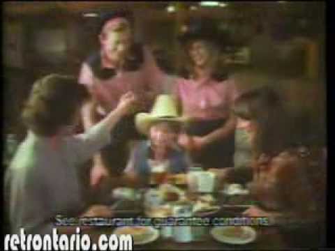 Ponderosa Steakhouse 1982 - YouTube