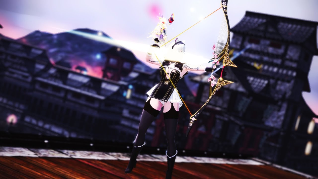 [PSO2 NA] BrSu Nemesis Feather Bow Test Drive On Magatsu - YouTube