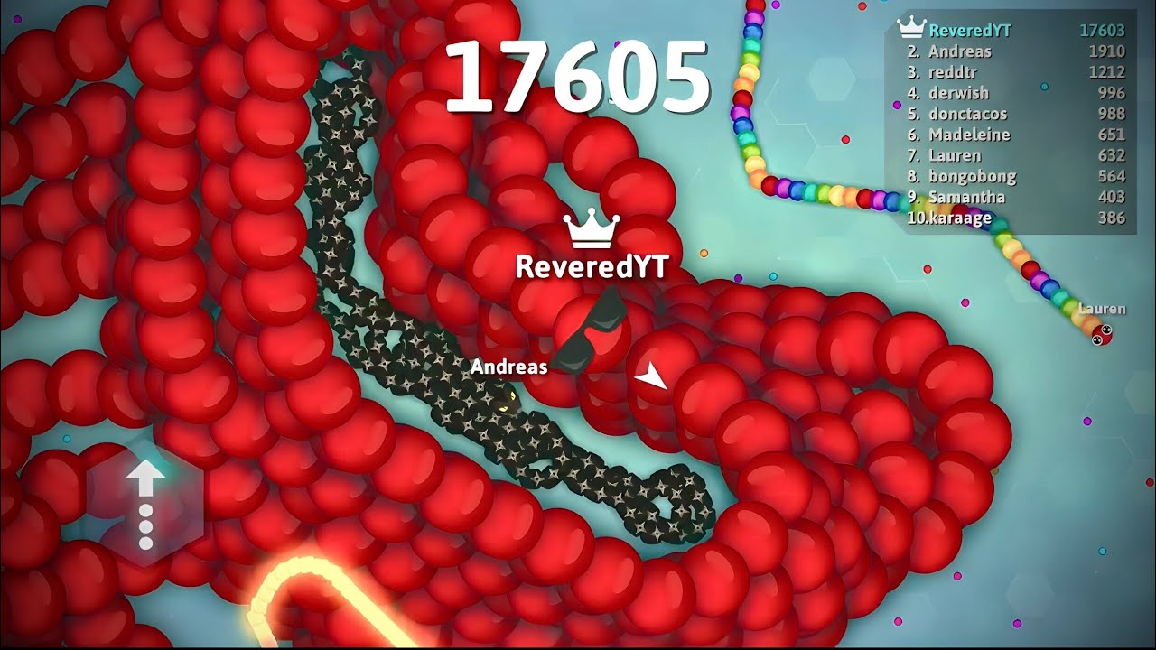 Snake.io Game | Slither.io Snake Fiero Vs Revered Gamer | Epic #snakeio ...