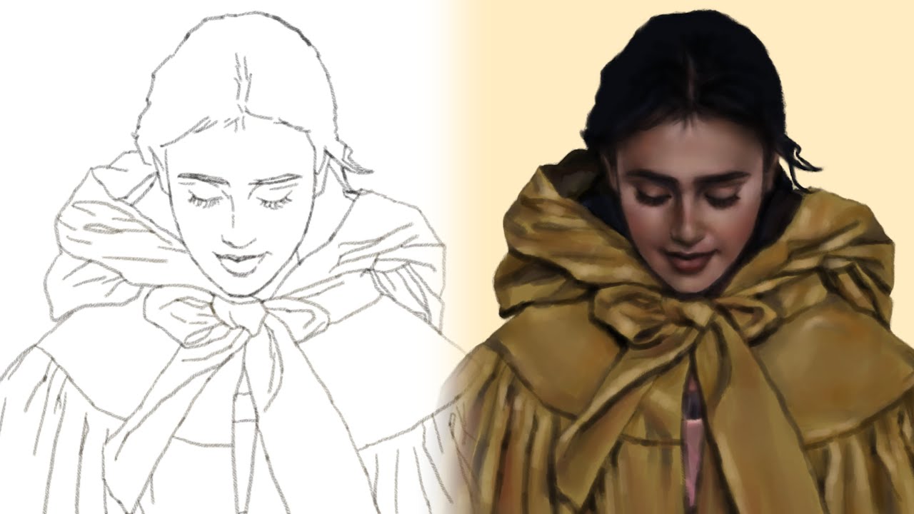 Mirror Mirror | Lily Collins: Snow White art digital painting drawing ...