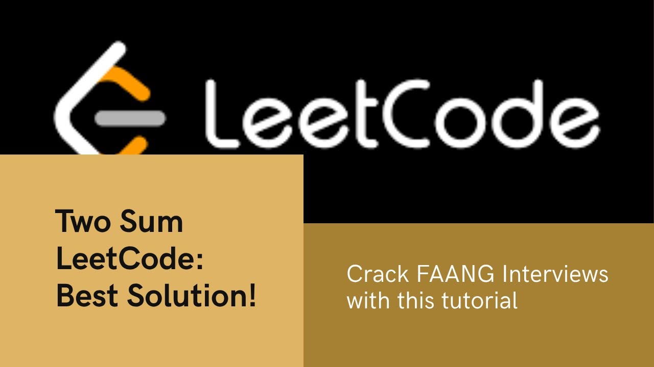 LeetCode 1 Two Sum – Best Approach Explained (Python) - YouTube