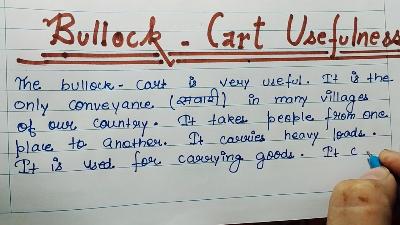 10 lines on Bullock Cart in English|Essay on Bullock Cartin English ...