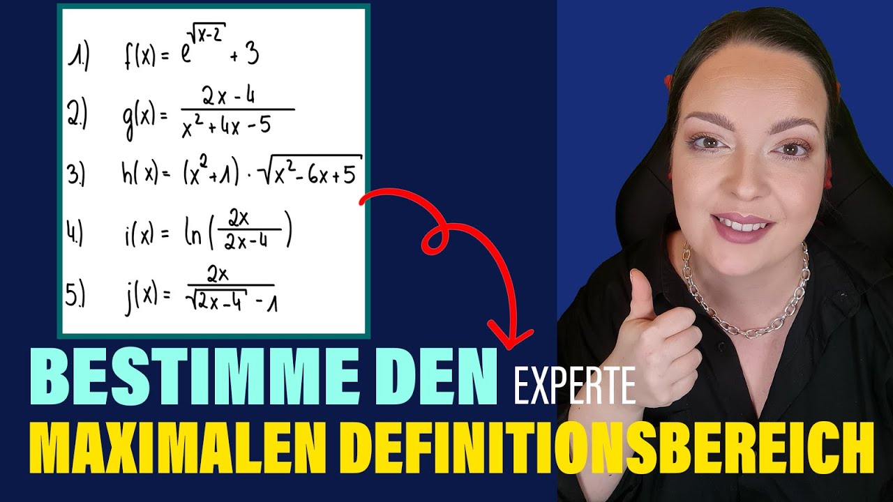 MATHE ABI: Maximaler Definitionsbereich (Experte) | ABI 23 - YouTube