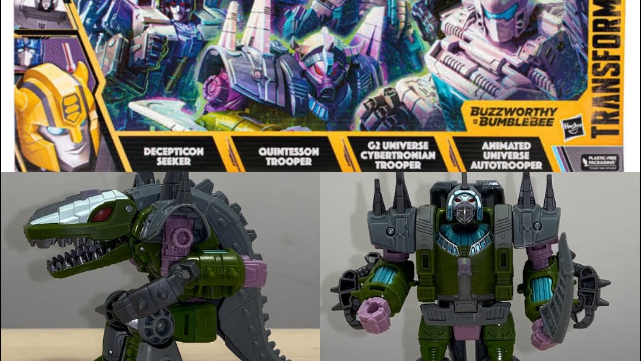 How to transform buzzworth bumblebee troop builder quintesson Trooper ...