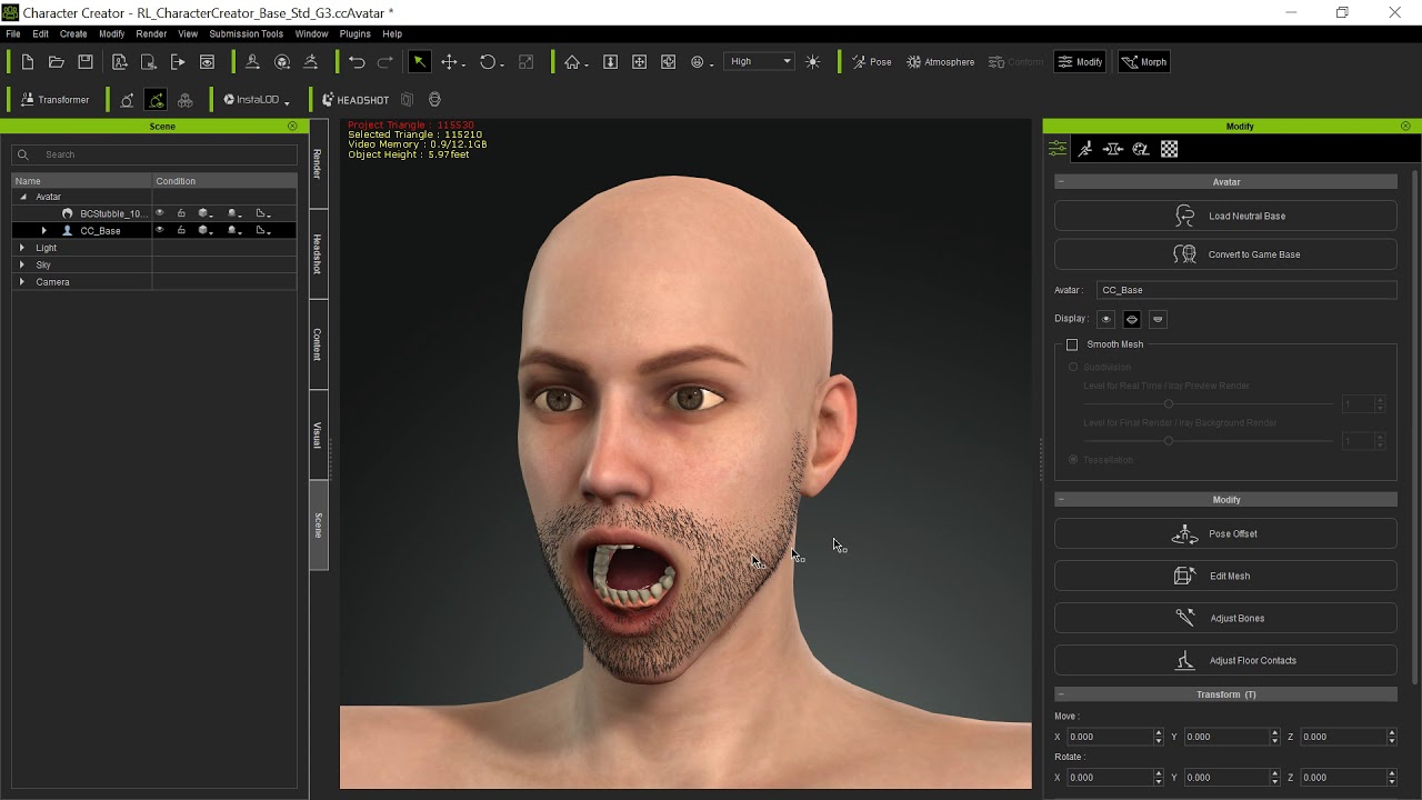 Daz Stubble to Character Creator 3 - YouTube