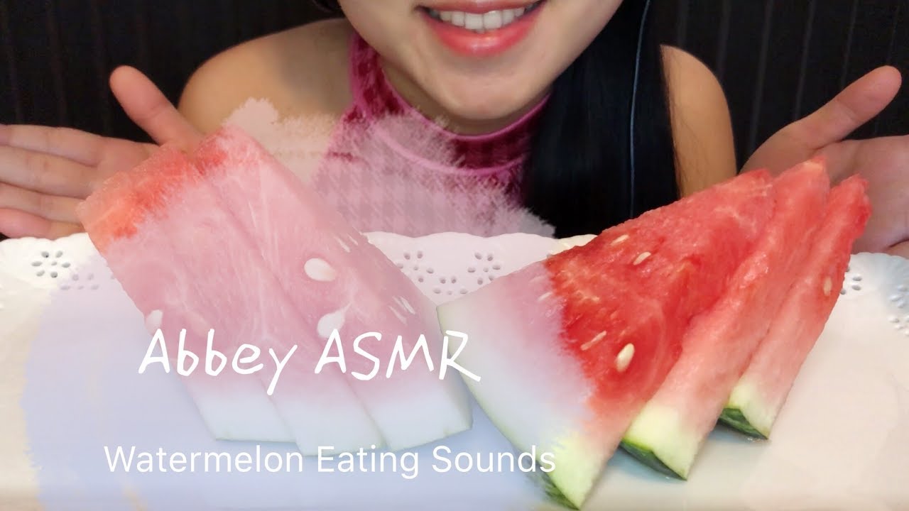 ASMR Watermelon Eating Sounds | Mukbang 먹방 | Binaural Sounds | 咀嚼音 | No ...