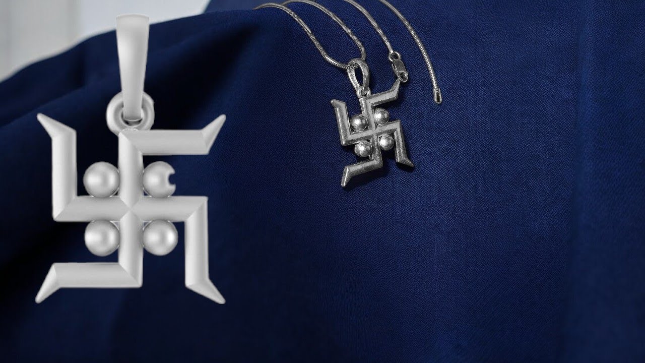 Swastik Symbol | Sterling pure Silver | Pendant (locket) 92.5% purity ...