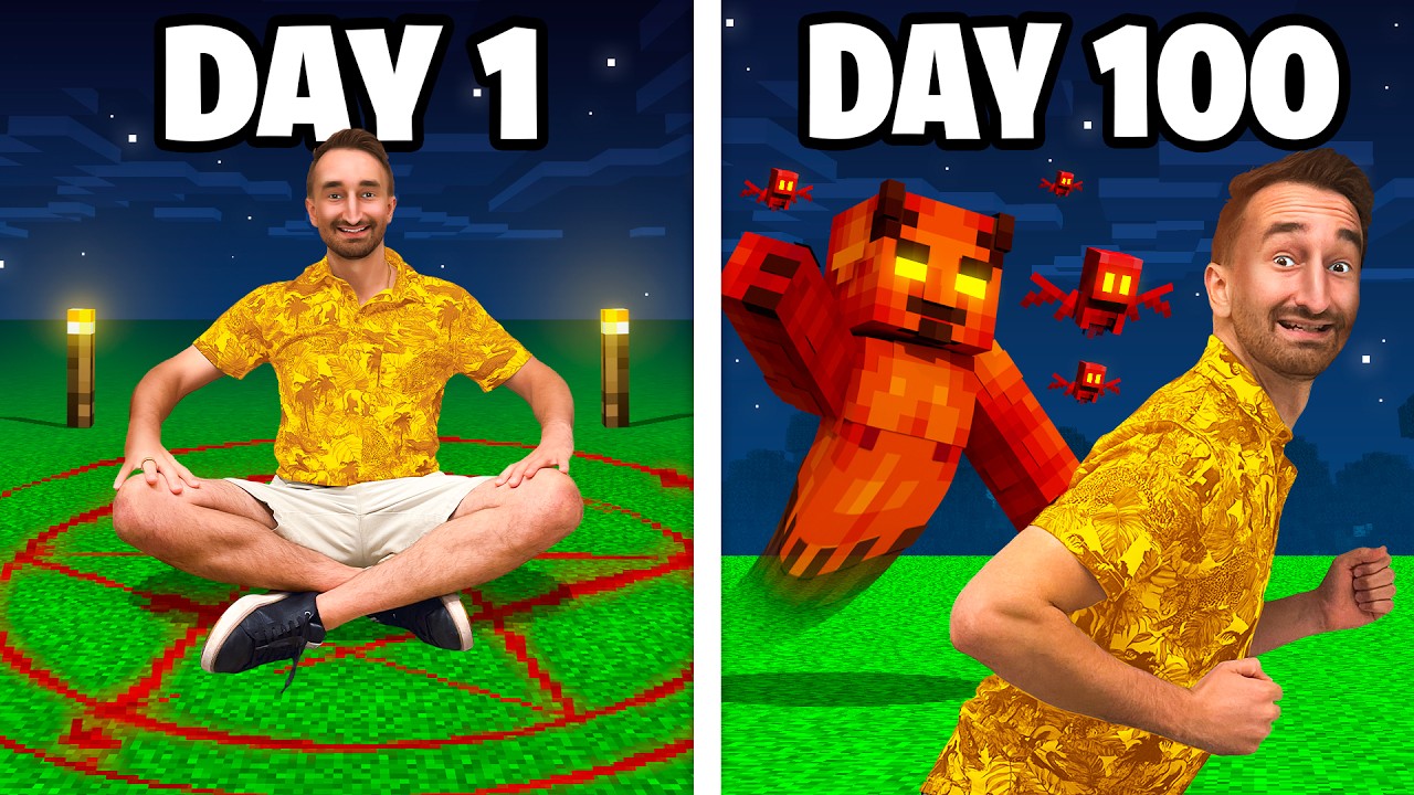 I Survived 100 Days Fighting Demons in Minecraft - YouTube