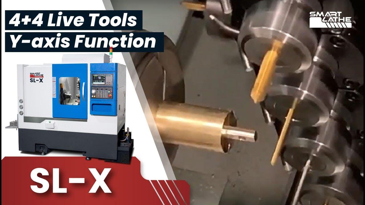 SL-X with 4+4living tools device, Turning and milling CNC lathe with Y-axis function| CNC ...