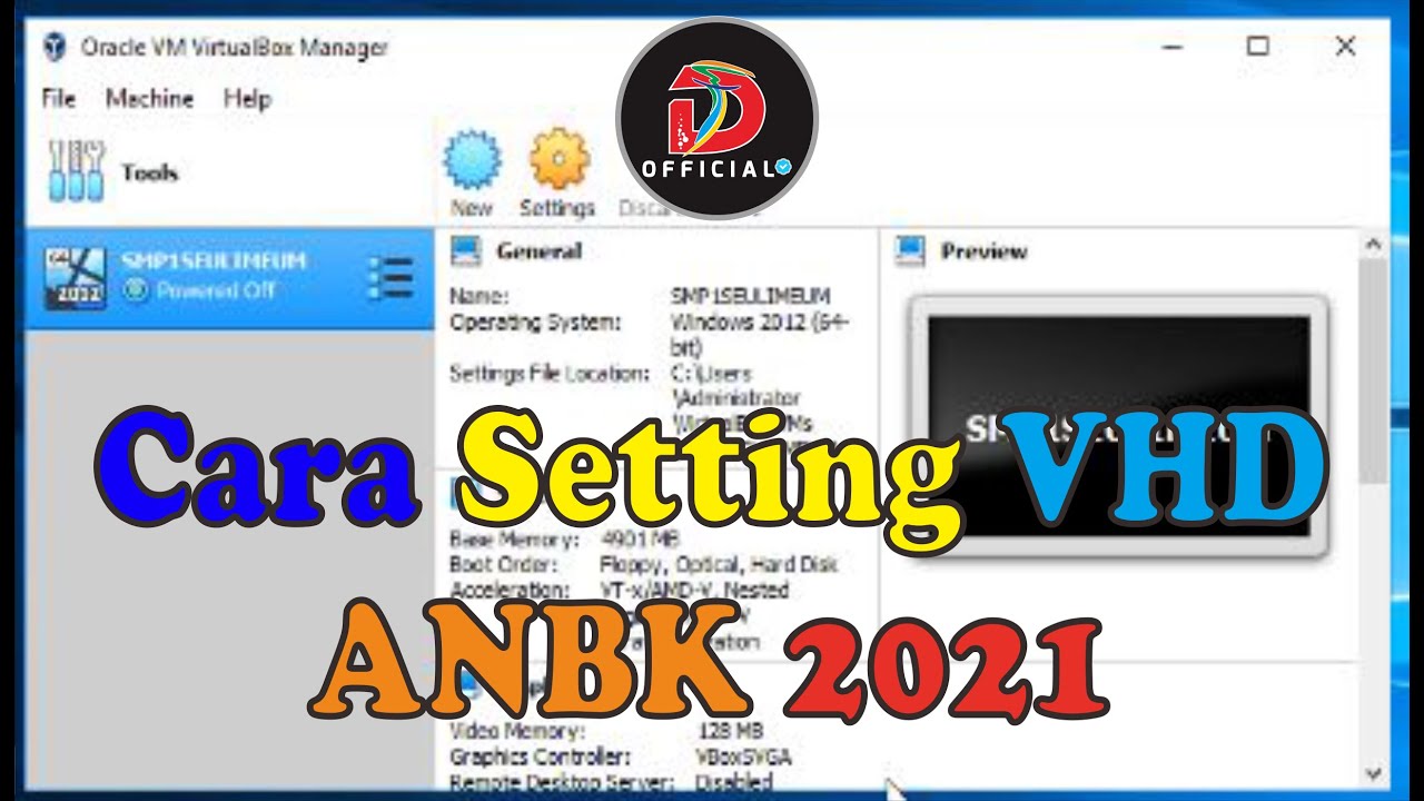 Cara Setting VHD ANBK 2021 - YouTube